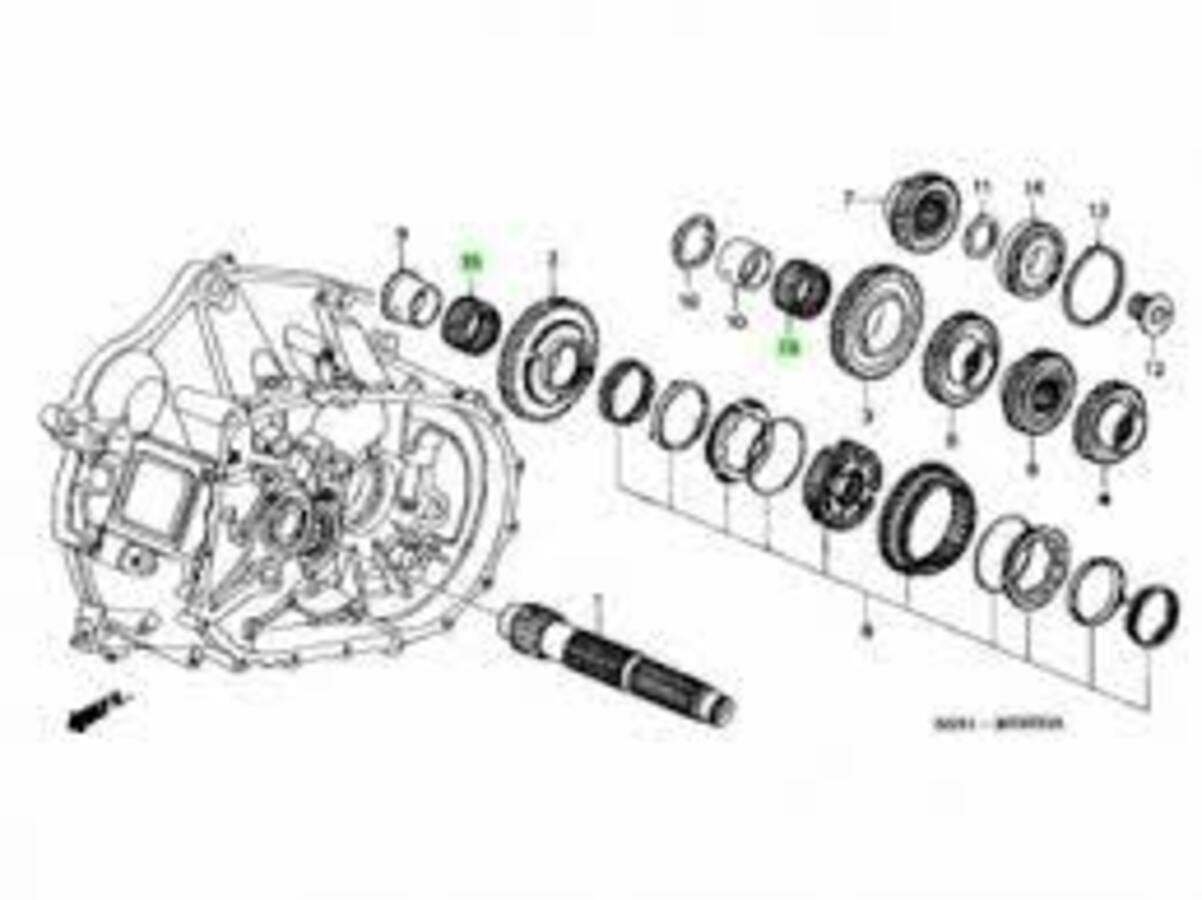 Honda Genuine K SERIES K20 K24 47X52X23 TRANSMISSION NEEDLE BEARING ...