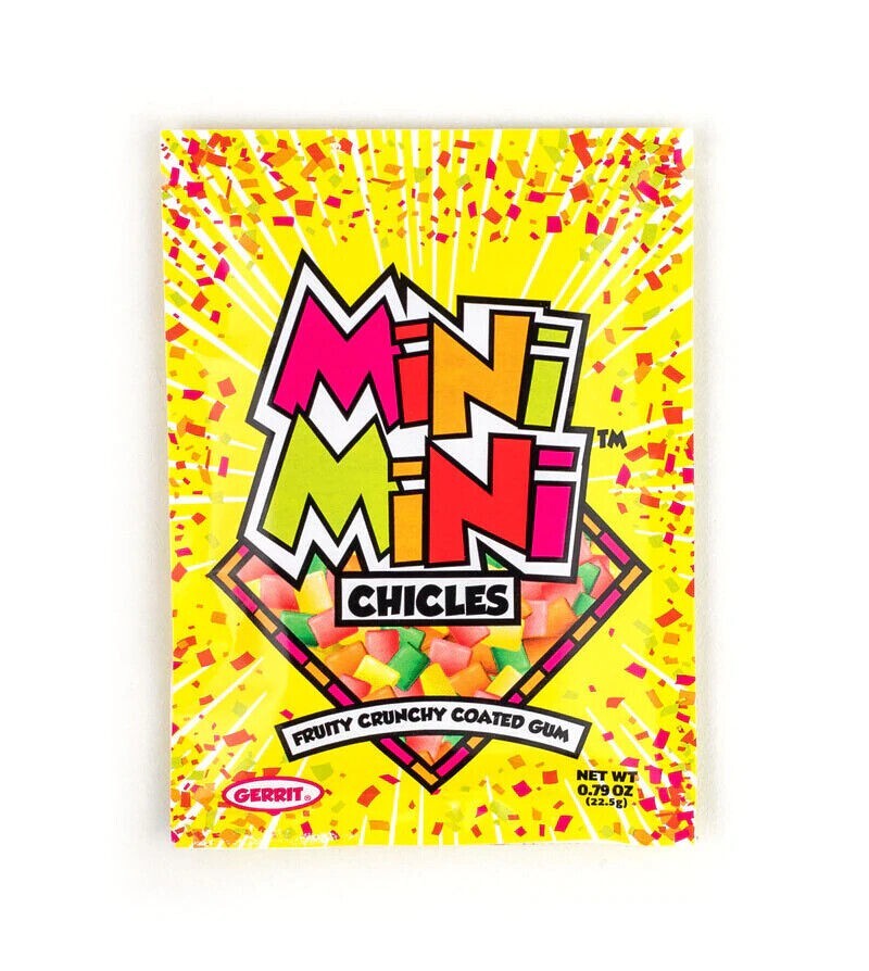 Gerrit 15.8 oz Box ASSORTED MINI MINI CHICLES Chiclets Chicle Gum Candy ...