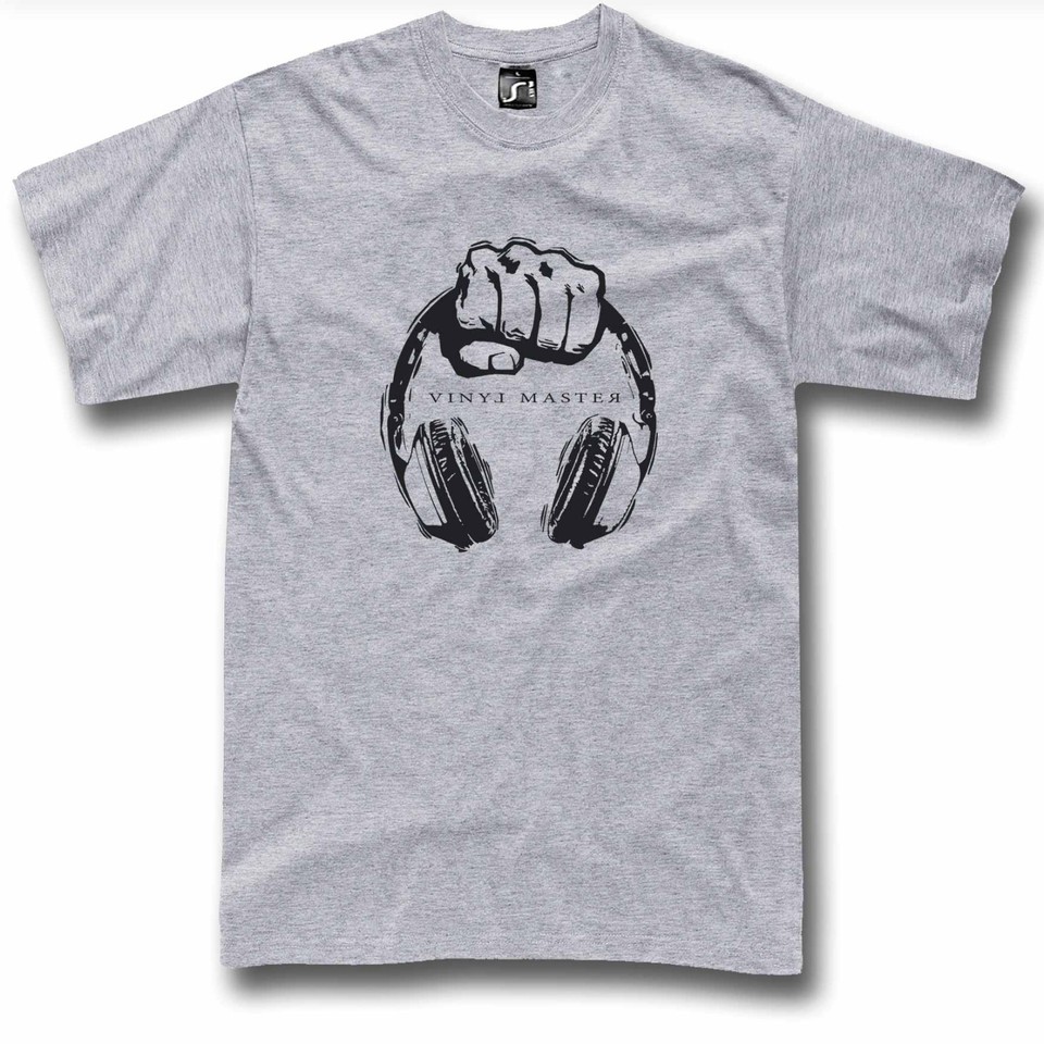 Dj Headphones t-shirt Vinyl Master Technics mk2 music gift | eBay