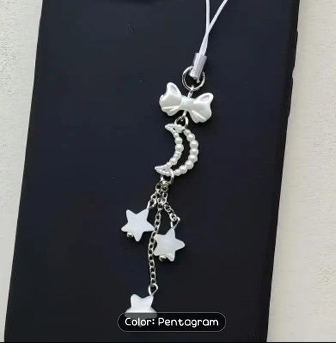 Cool And Spicy Girl Power Keychain For Phone Charm In White With A Bow ...