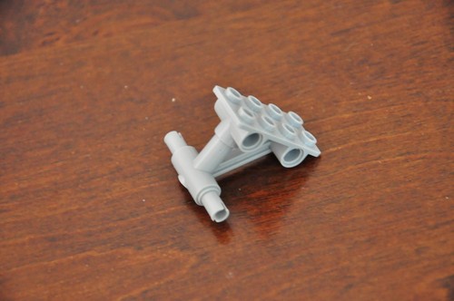 2x LEGO MINIFIG Airplane Plane wheel landing gear chassis bottom strut ...