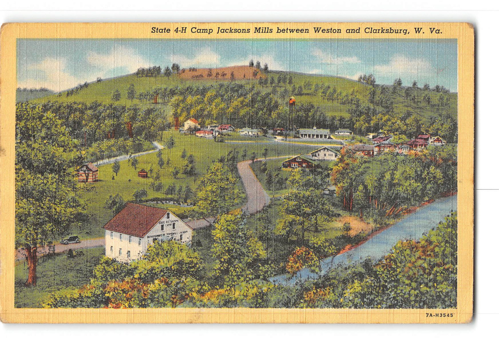 Weston and Clarksburg West Virginia WV Postcard 1930-1950 State 4H Camp ...