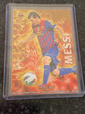 2012 Lionel Messi 'Superstar' #27 rare insert card mundicromo la liga ...
