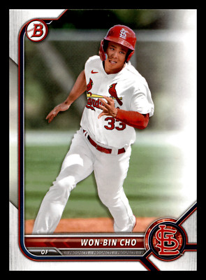 2022 Bowman Won-Bin Cho St. Louis Cardinals Draft Prospect #BD-65 Mint ...