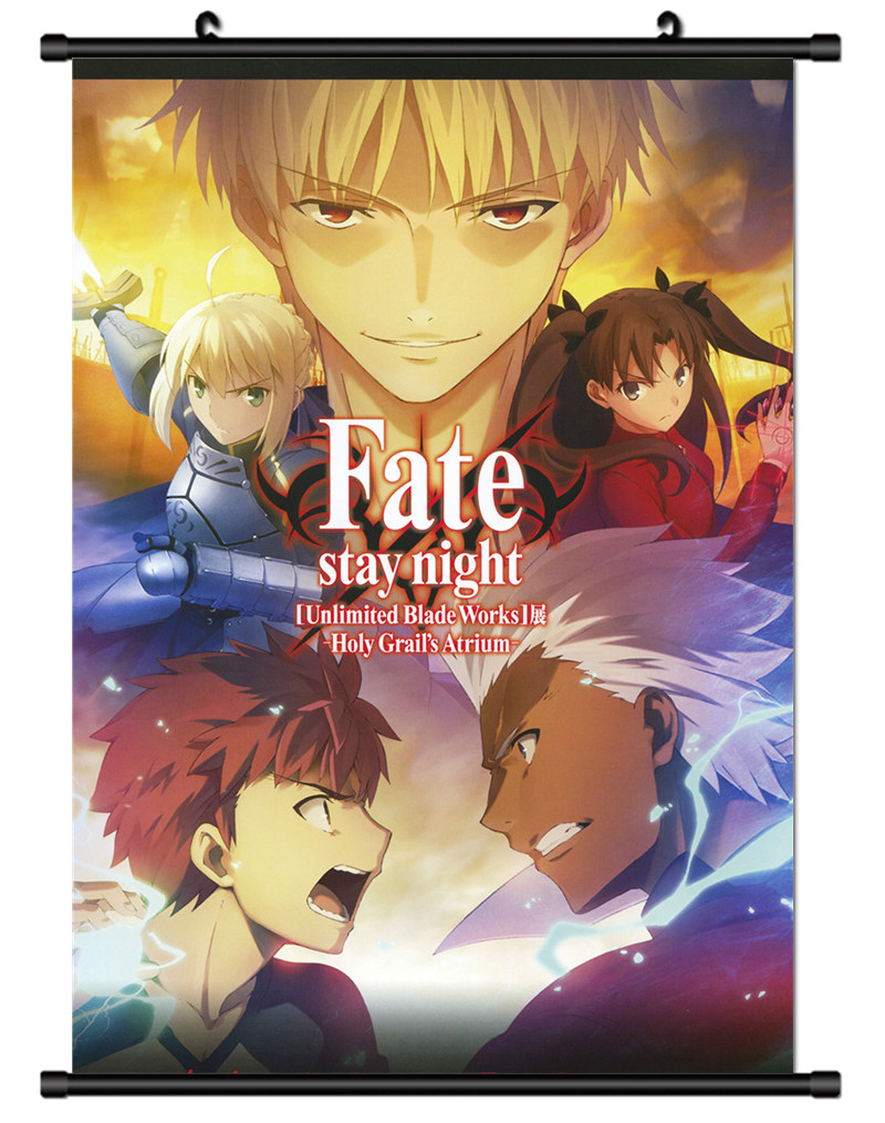 4466 Fate Zero Stay Night Rin Saber Shirou Anime Home Decor Poster Wall ...