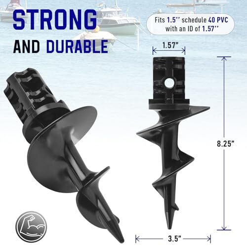 1 Pack Dock Sand Auger for Making PVC Tubing Sandbar Anchor Securing ...