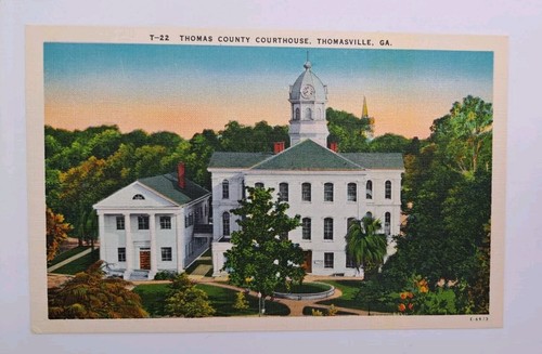 Thomas County Courthouse, Thomasville, Georgia GA Vintage Postcard ...