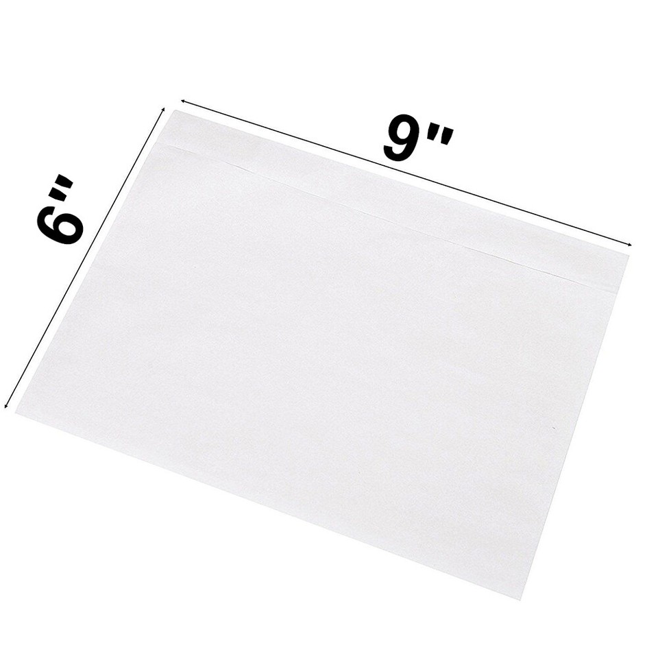 50-100 Clear Adhesive Packing List Shipping Label Envelopes Pouches 5 ...