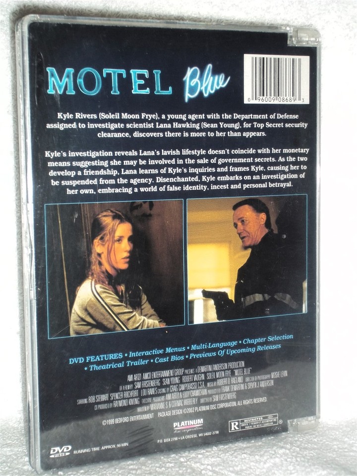 Motel Blue (DVD, 2002) Sean Young Soleil Moon Frye Seymour Cassel ...