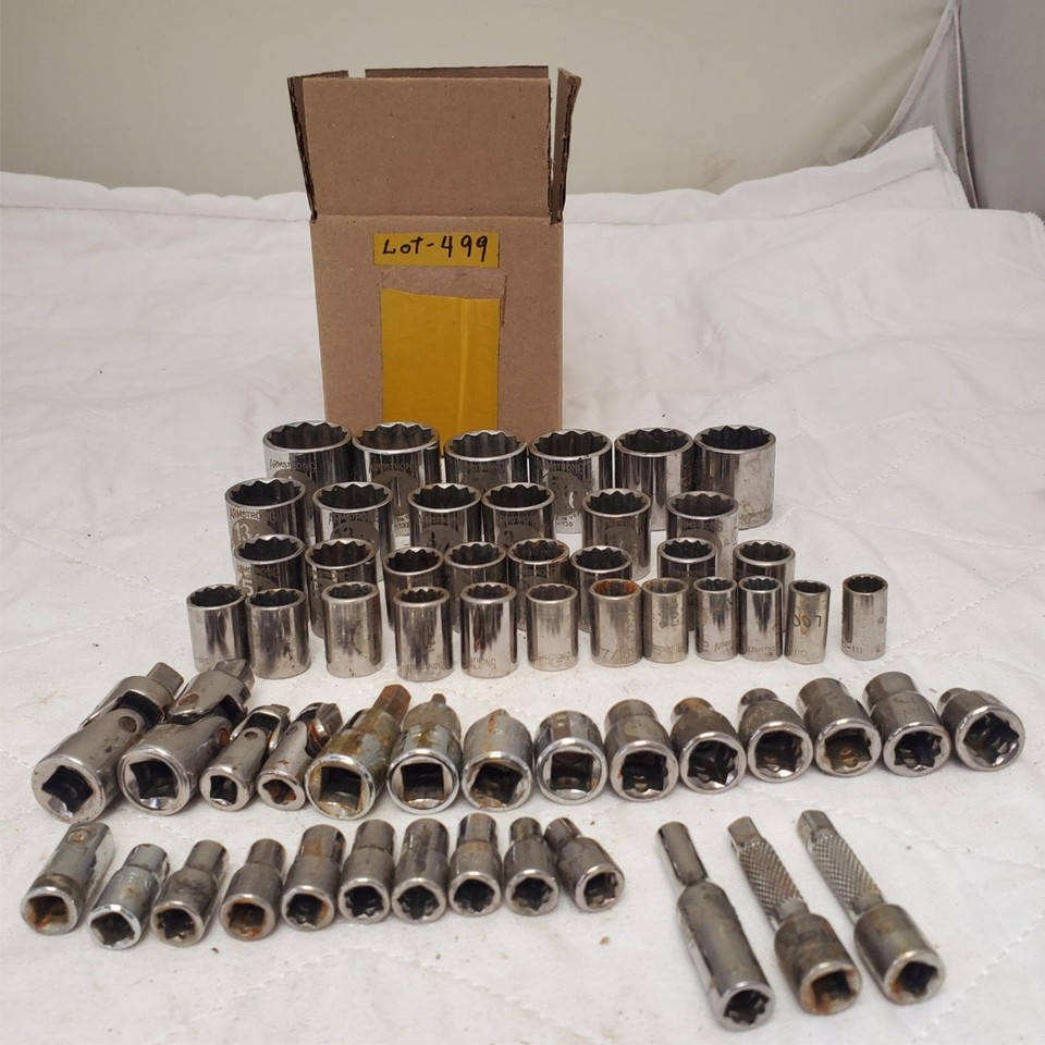 Lot of Assorted Socket with Extensions and Adapters LOT-499 | eBay