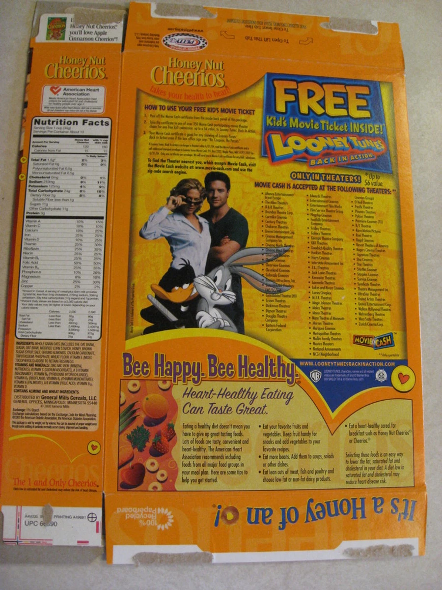 Cheerios Box Back
