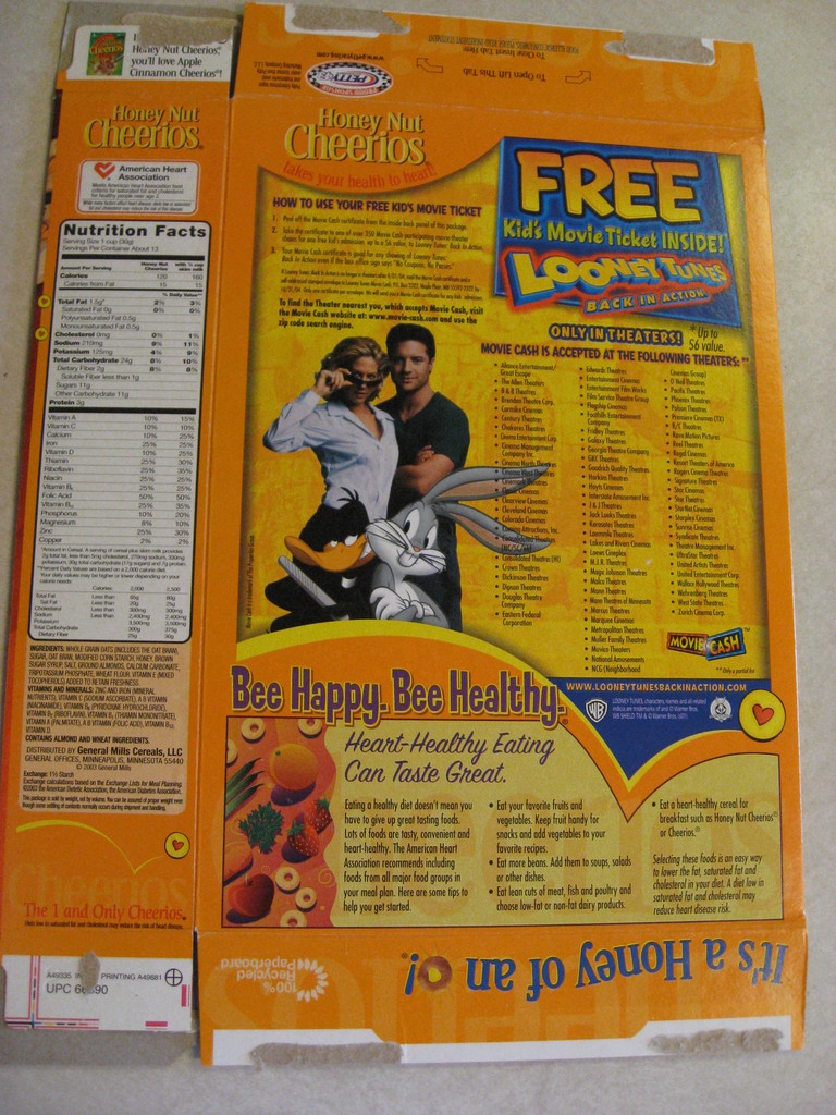 General Mills Cheerios Looney Tunes Empty Box - 2004 | eBay