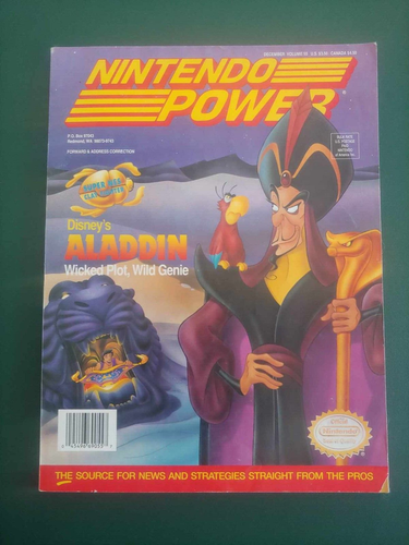 NINTENDO POWER 1993 Magazine Disney's ALADDIN Vol. 55 w/ MEGA MAN X ...