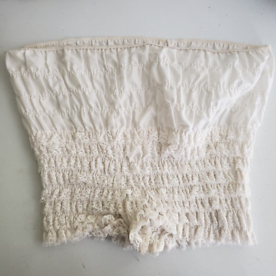 Vintage White Lace Ruffled Square Dance Tap Bloomers Pettipants Panty ...