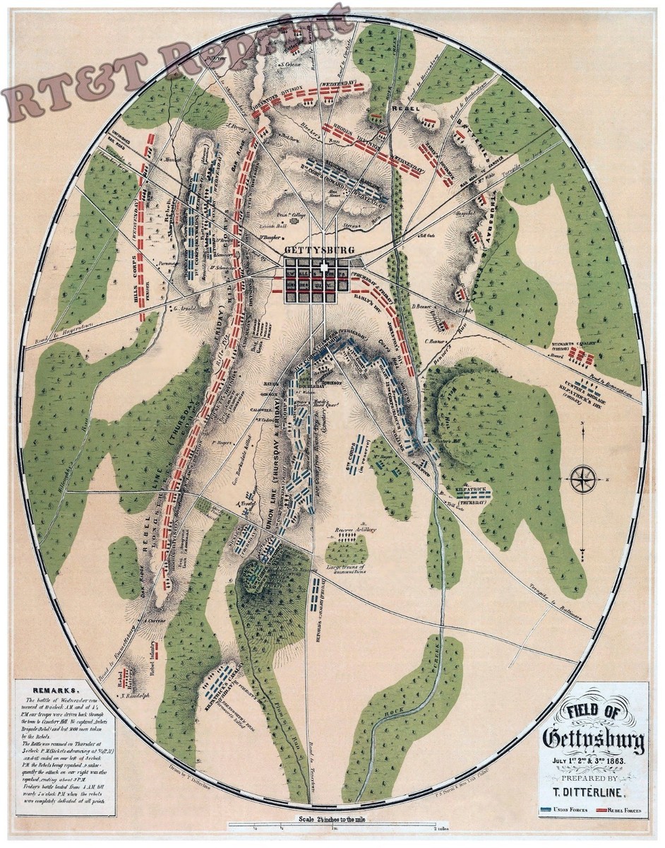 Gettysburg Campaign Map