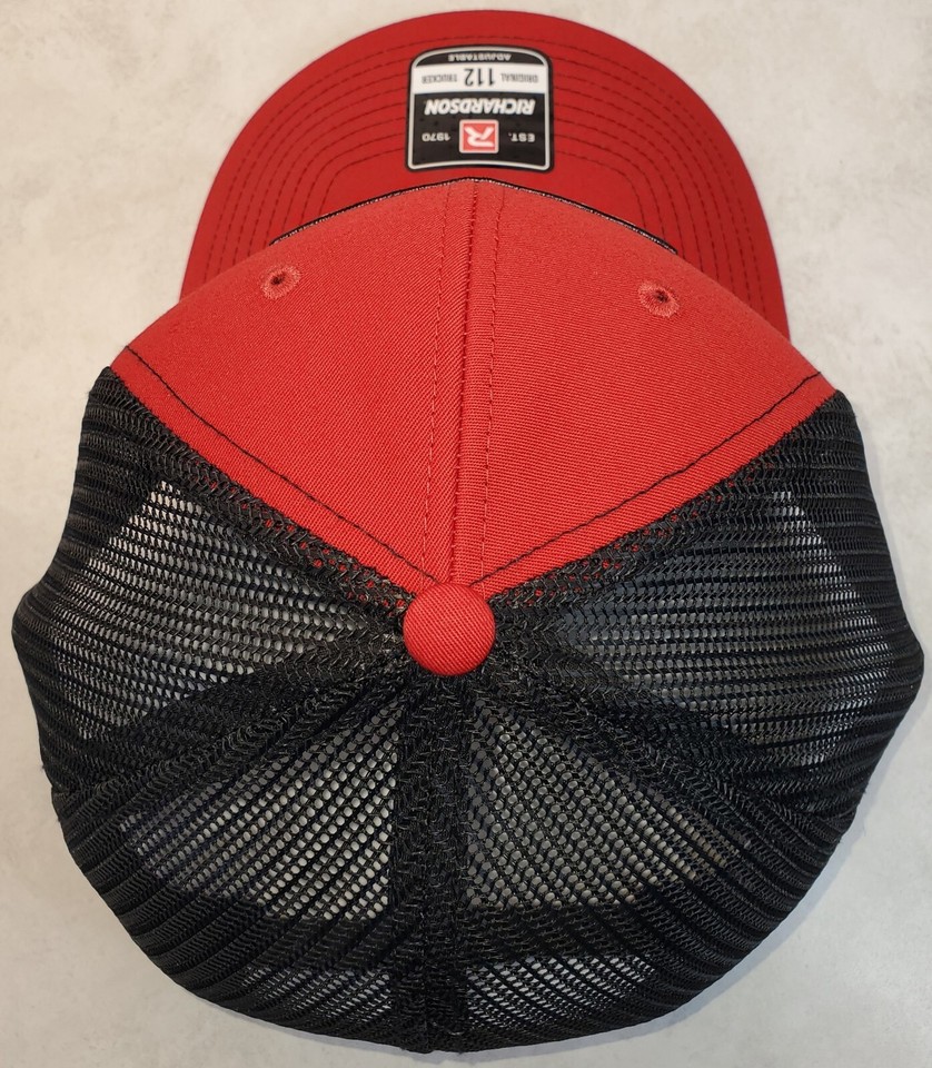 Corvette C5 Patch Richardson 112 Trucker Hat Snapback Red/Black | eBay