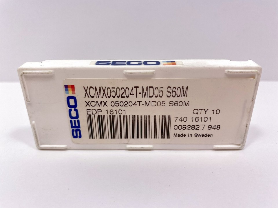 SECO XCMX050204T-MD05 New Carbide Inserts EDP 16101 Grade S60M 10pcs | eBay