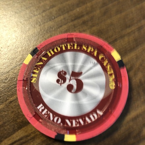$5 Siena Hotel Spa reno nevada casino chip | eBay