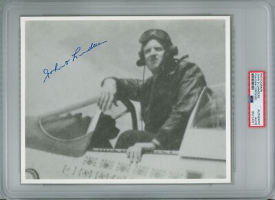 JOHN LANDERS SIGNED 8X10 PSA DNA (D) WWII ACE BIG BEAUTIFUL DOLL P-51 PILOT | eBay