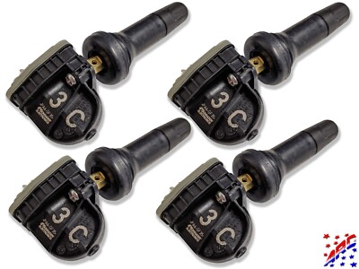 Complete Set of 4 Genuine OEM GM Chevy Truck TPMS Tire Pressure Sensors ...