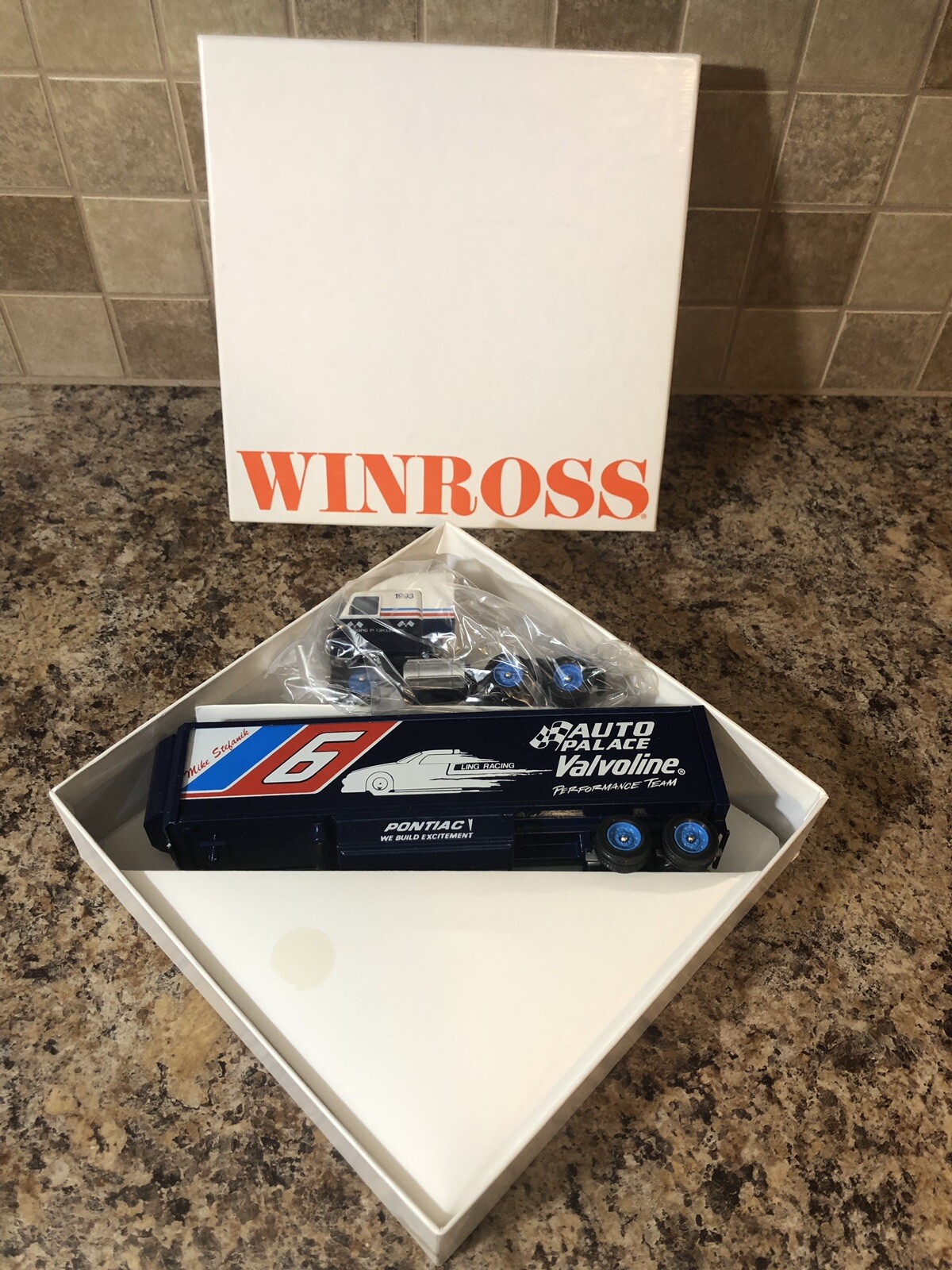 WINROSS MIKE STEFANIK #6 AUTO PALACE VALVOLINE TRACTOR TRAILER Pontiac ...