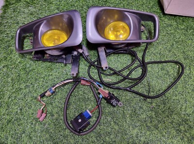 1999-2000 Honda Civic EK Yellow Fog Lights Stanley Raybrig complete set ...