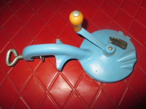 SPONG Vintage BLUE Cast Iron TABLE Vise BEAN SLICER - 1970's - Model ...