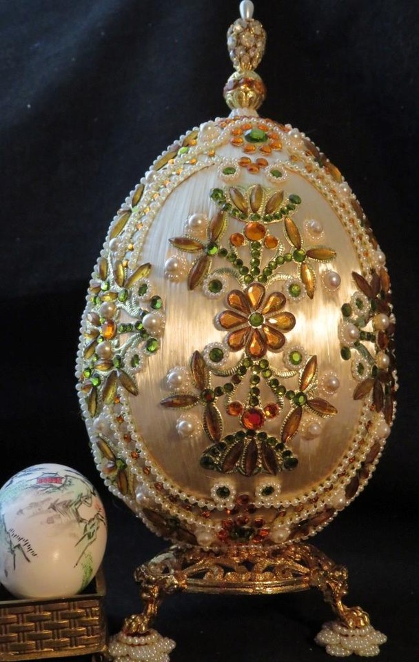 JUNE ZIMONICK ~ 10" Jeweled Centerpiece ~ Easter ~ 1973 ~ 37B ~ French ...