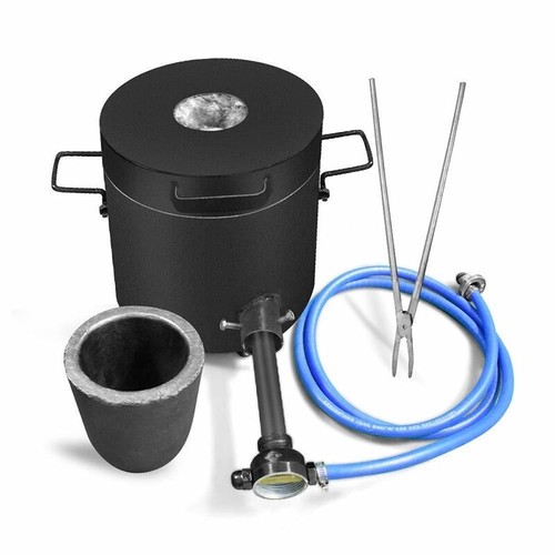 6Kg Foundry Clay Graphite Crucible Furnace Torch Melting Gold Silver ...