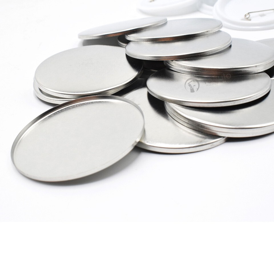 1-1/4" 32mm Badge Button Pin Parts 100 Complete Sets DIY Supplies ...