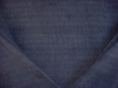 18-1/4Y VALDESE COLBY BALTIC BLUE SLATE VELVET STRIE UPHOLSTERY FABRIC ...