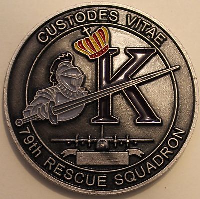 79th Rescue Squadron Desert Knights Air Force Pararescue Challenge Coin ...