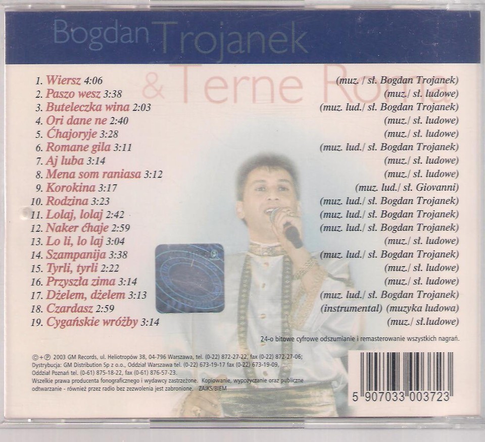 BOGDAN TROJANEK TERNE ROMA - ZLOTE PRZEBOJE 2003 CD POLSKA POLAND | eBay