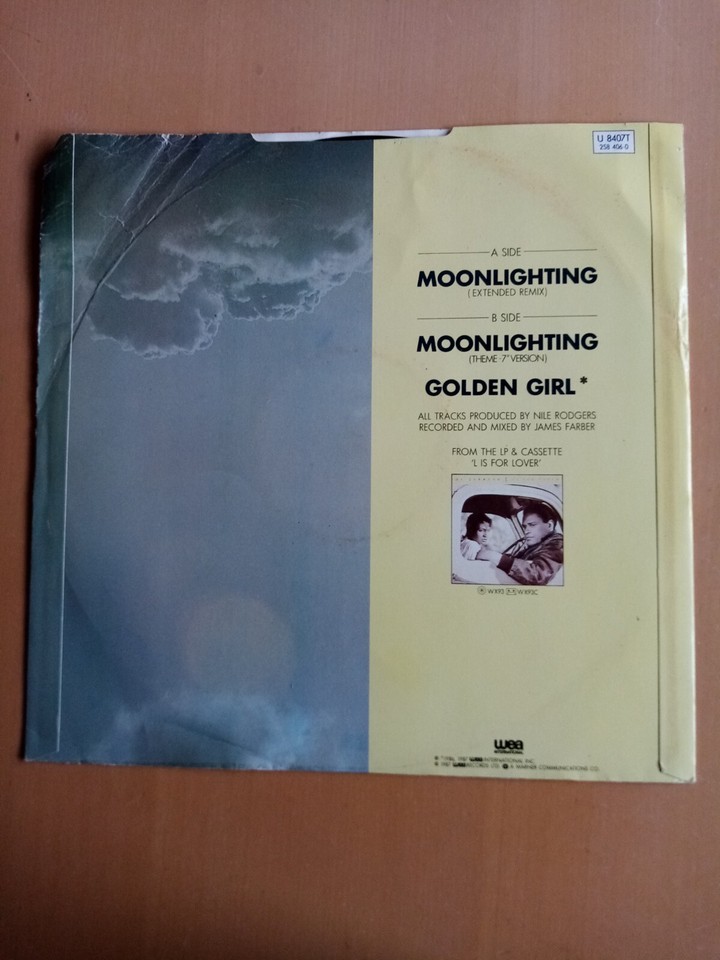 Al Jarreau. Moonlighting Theme. 12"Single In VGC. WEA. U8407T. 1987 | eBay