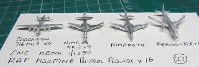 RAF Maritime Patrol Planes x 16 by CNC, Scale 1/1250 Ship Model | eBay