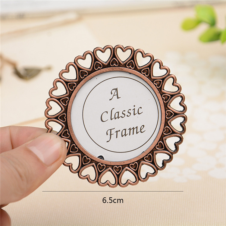 1X Creative Retro Mini Metal Photo Frame Key Chain Key Ring Charms ...