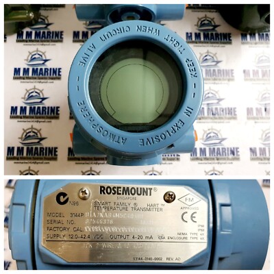 EMERSON ROSEMOUNT 3144P TEMPERATURE TRANSMITTER | eBay