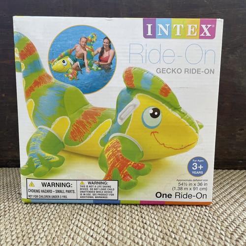 2015 Intex GECKO Ride-On Pool Inflatable Floatie 54x36 NEW In BOX ...