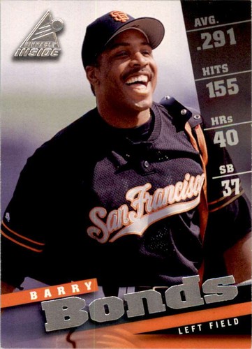 1998 Pinnacle Inside Barry Bonds San Francisco Giants #38 | eBay