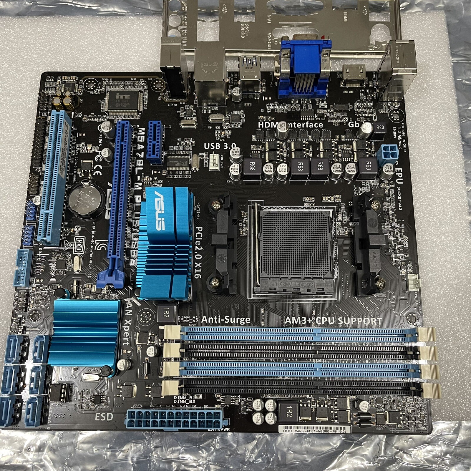 NEW OEM ASUS M5A78L-M PLUS/USB3 AMD Socket AM3+ 942 DDR3 Micro ATX ...