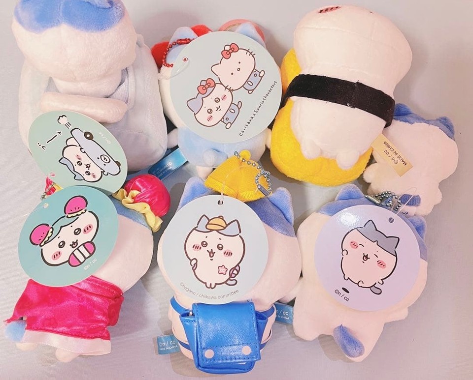 Chikawa Hachiware Kitty School Style Petit Mini Mascot 7-piece Set ...