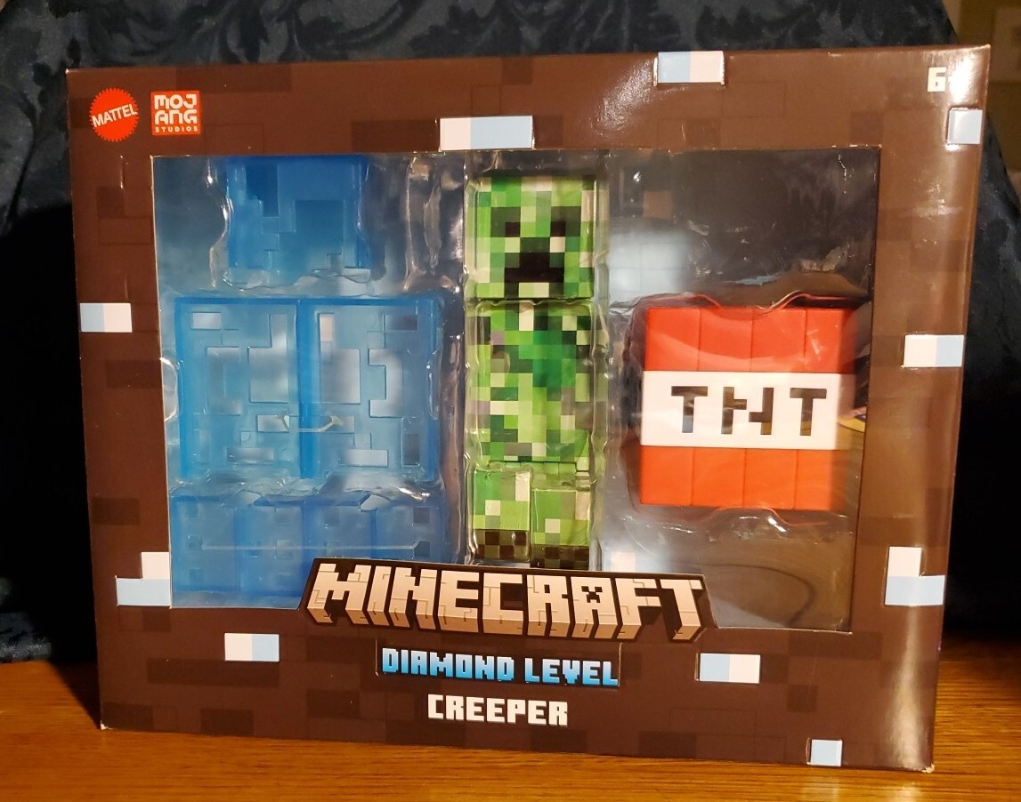 Mattel Minecraft Diamond Level Creeper 5.5" Posable Action Figure ...