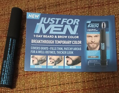Just For Men 1-Day Beard & Brow Color, Temporary Dye for Beard | eBay