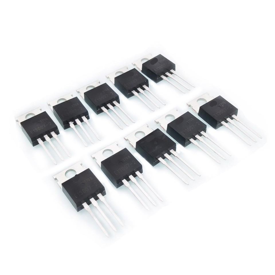 10pcs MJE13007 E13007-2 E13007 13007 TRANSISTOR TO-220- | eBay