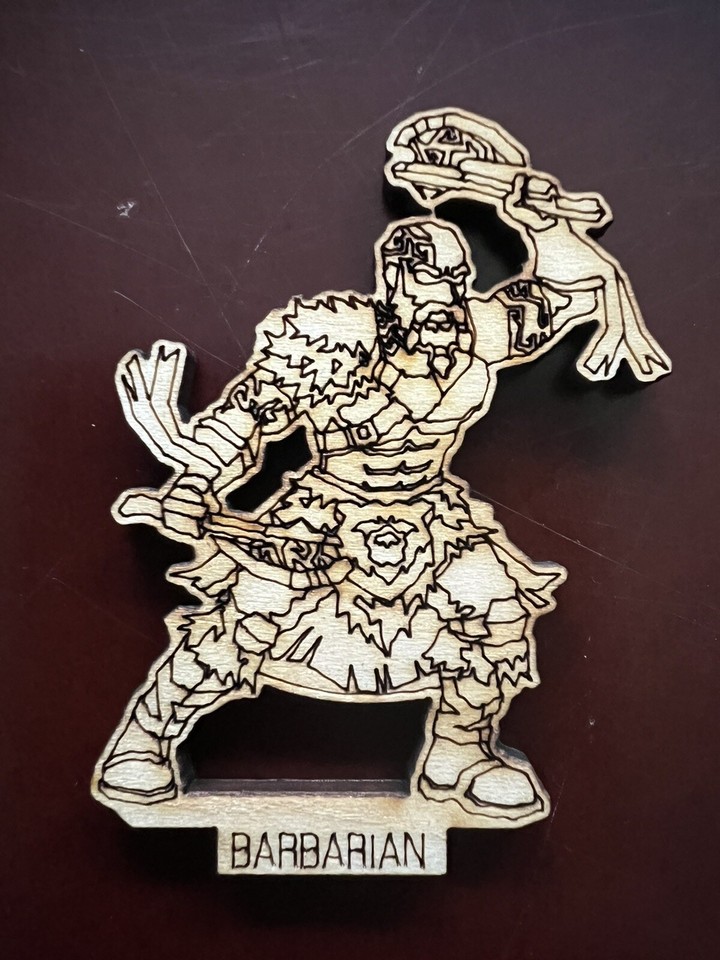 Miniatures Dungeons & Dragons Lot - All 14 Classes 5e Laser Cut Wood 1 ...