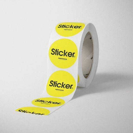 3" Custom Roll Circle Stickers and Labels. Your own design is printed ...