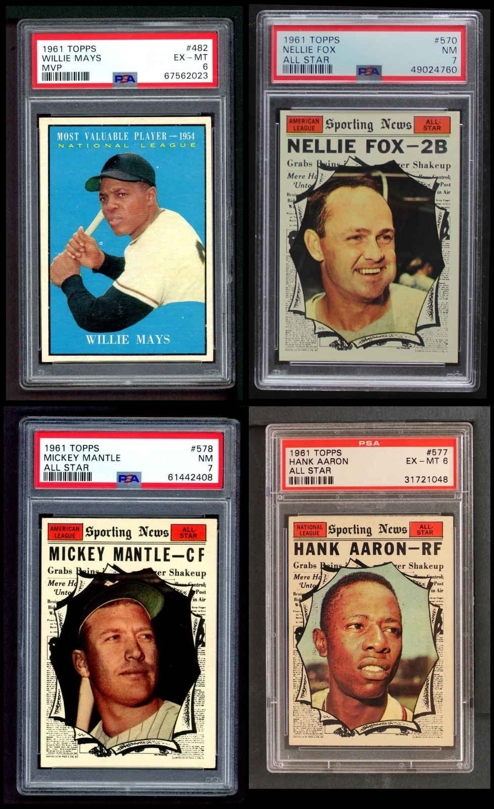 1961 Topps Baseball Complete Set 6 - EX/MT | eBay