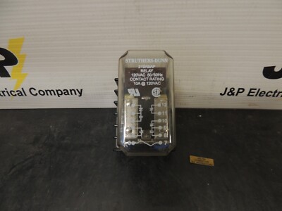 STRUTHERS-DUNN 120V 10A 155/125V COIL RELAY 219ABAP-115/125VDC W/ 27390 ...