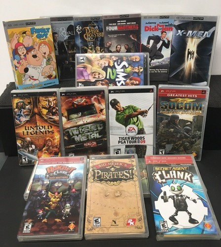 Sony PSP Playstation Movies and Games You Pick & Choose Video Game Lot ...