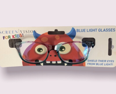 ICU Screen Vision Blue Light Glasses for Kids - Blue Floral- NEW | eBay